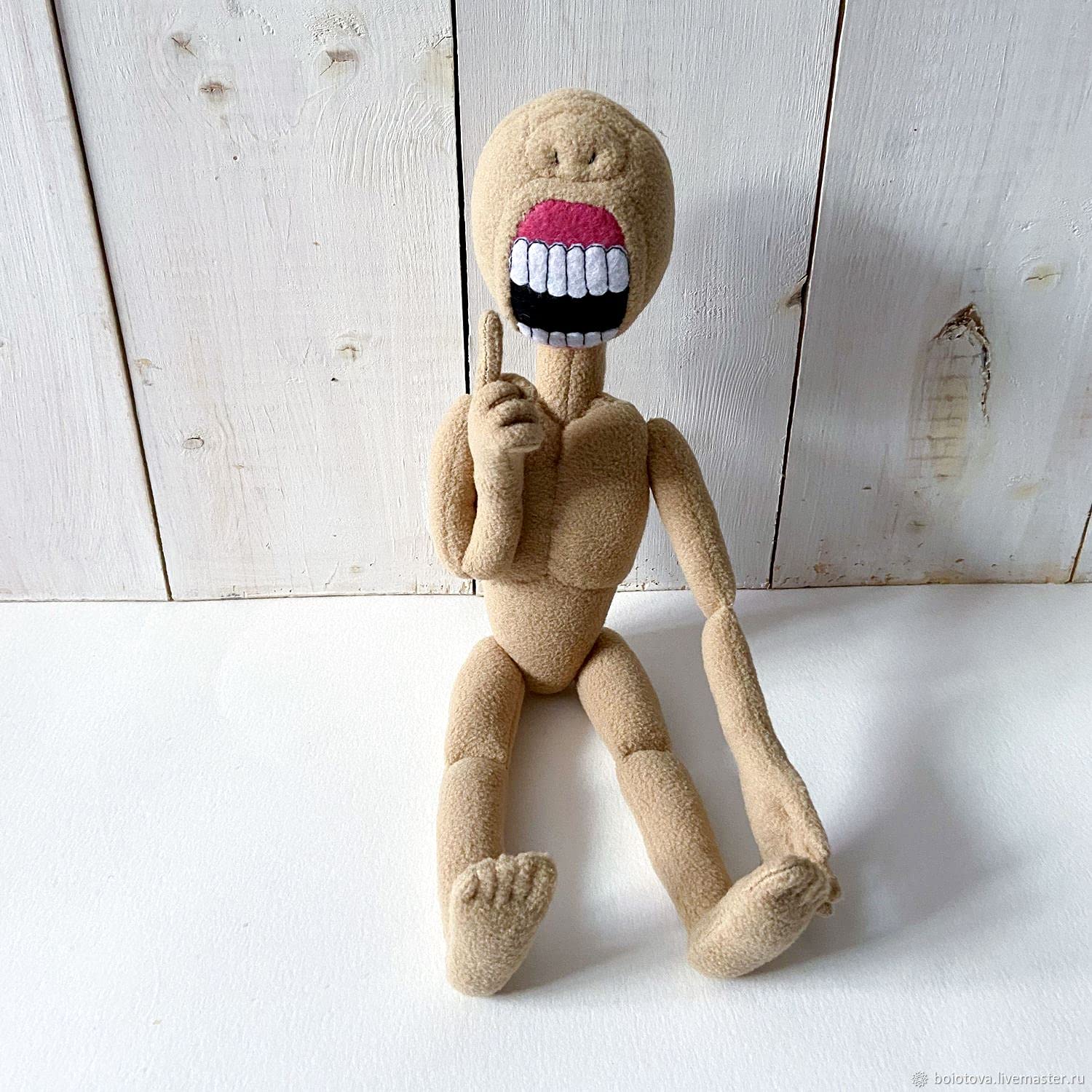 Buy Hush SCP plush toy handmade Inspired by Trevor Henderson creatures ...