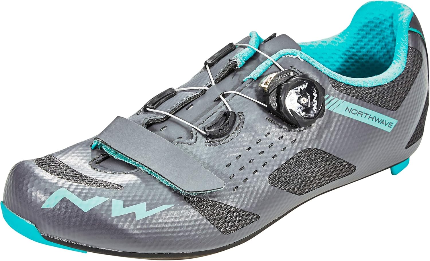 Amazon.com | Northwave Storm Cycling Shoe - Women's Anthracite/Aqua, 41 ...