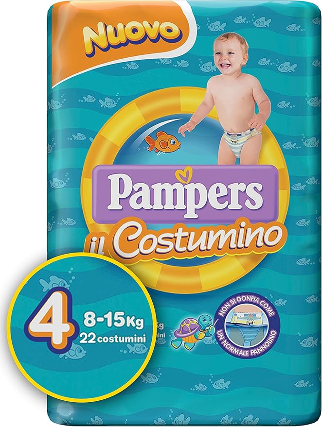 Pampers il Costumino, 22 Pannolini, Taglia 4 (8-15 kg): Amazon.it ...
