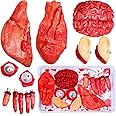 Amazon.com: Gejoy 12 Pieces Halloween Body Parts Fake Organs Fake Brain ...