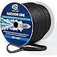 Amazon.com: Space Whale’s 3/8" x 150' Marine-Grade Solid Anchor Line ...