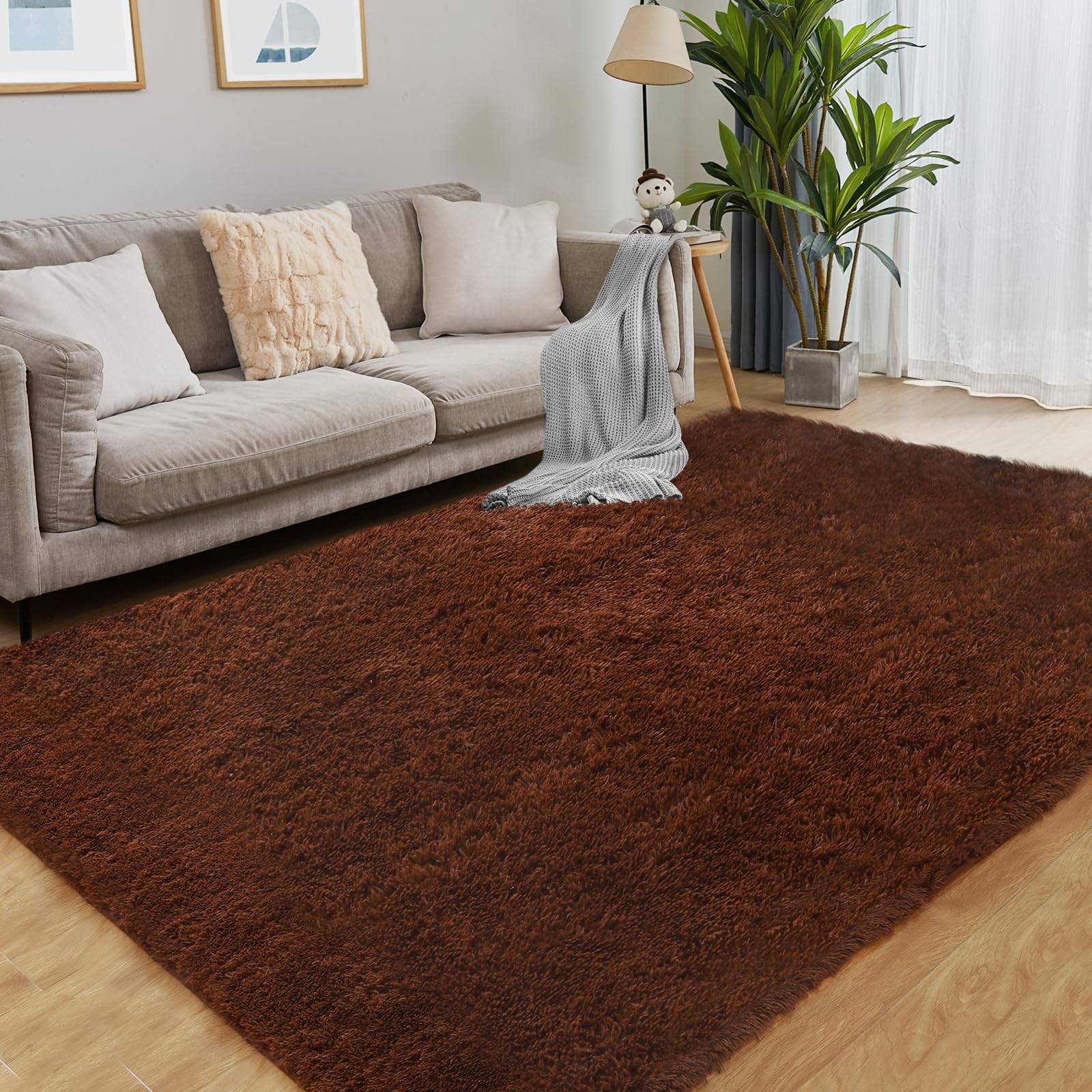 Puremy Luxury 4x6 Area Rug, Ultra Soft Rugs for Living Room, Plush ...