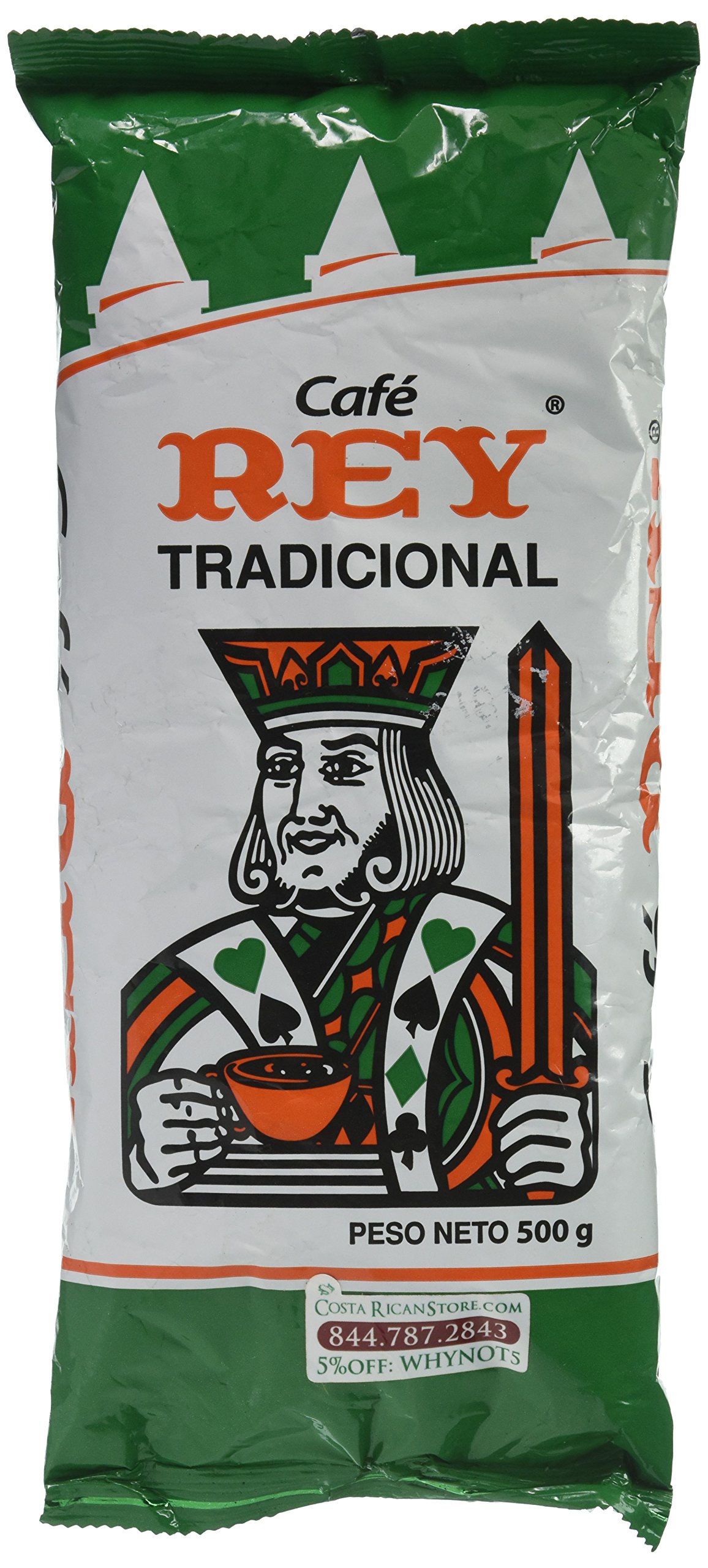 Amazon.com : Cafe Rey Selecto Costa Rica Ground Coffee, 500 g/17.06 oz ...