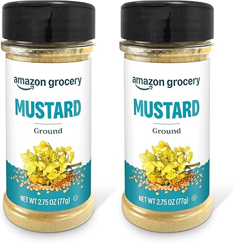 Amazon Brand - Happy Belly Ground Mustard, 2.75 Ounces (Pack of 2) in ...