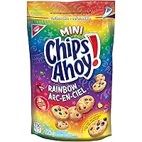 Chips Ahoy! Mini Rainbow Chocolate Chip Cookies, School Snacks, 225g ...