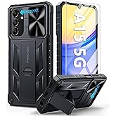 Amazon.com: Janmitta for Samsung Galaxy A15 5G Case Built in Slide Camera Lens Cover+Screen ...