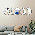 Amazon.com: Coo-Drill Glass Moon Phase Mirror Set, Bohemian Wall Mirror ...