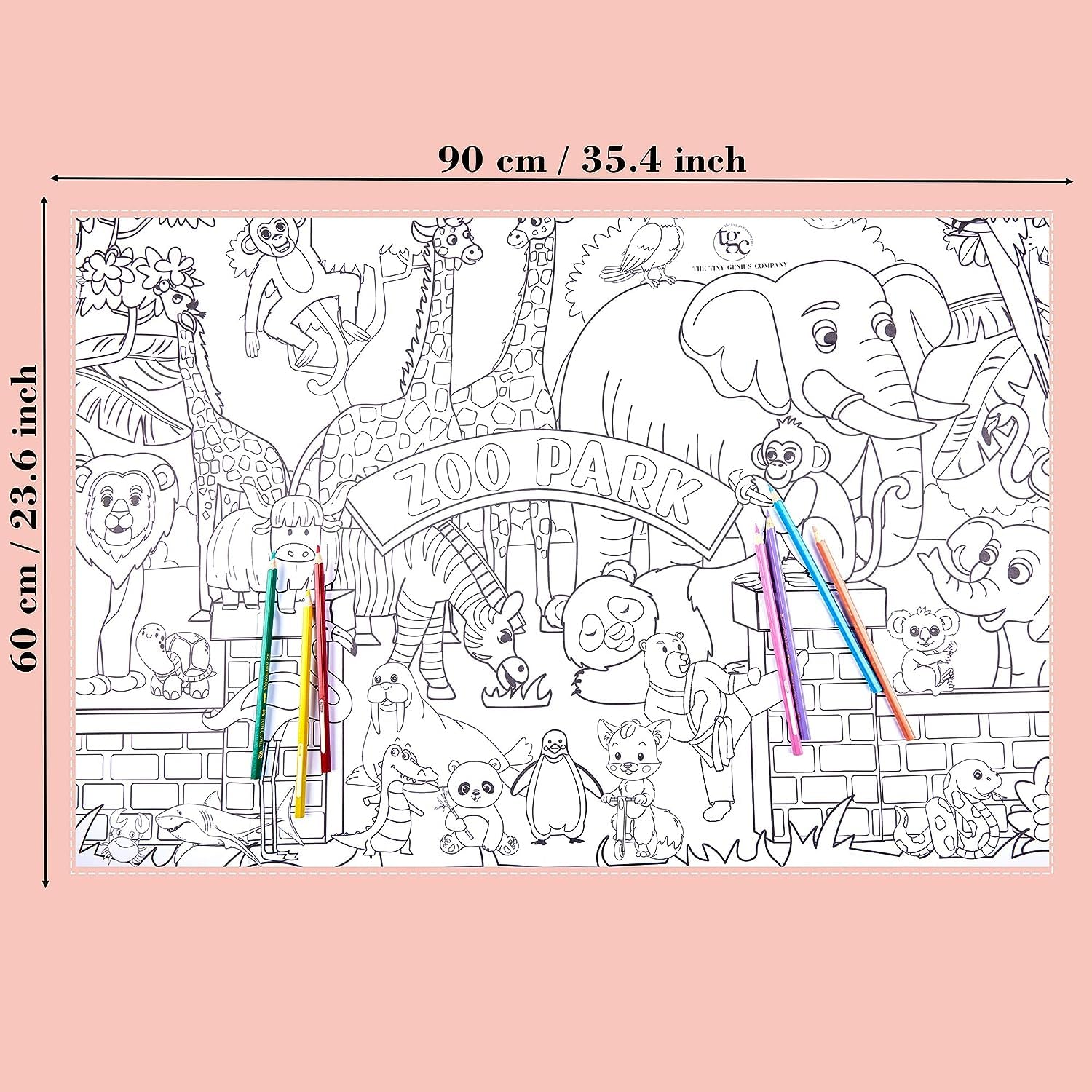Mua TGC Giant Coloring Poster for Kids Large Coloring Poster 35" x 24 ...