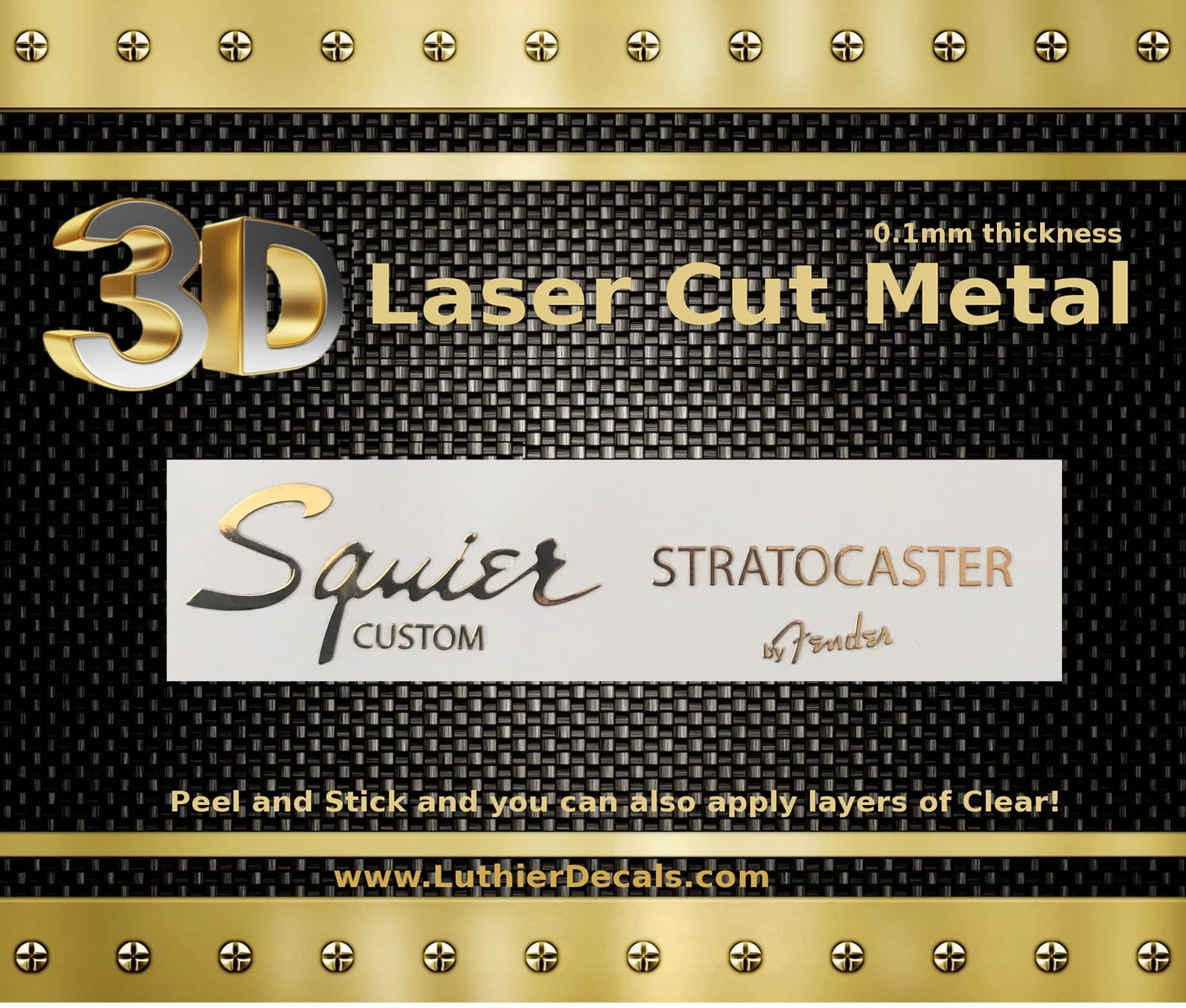 Mua Squier Stratocaster Guitar Decal Headstock Decal Restoration Logo Sticker M89b trên Amazon ...