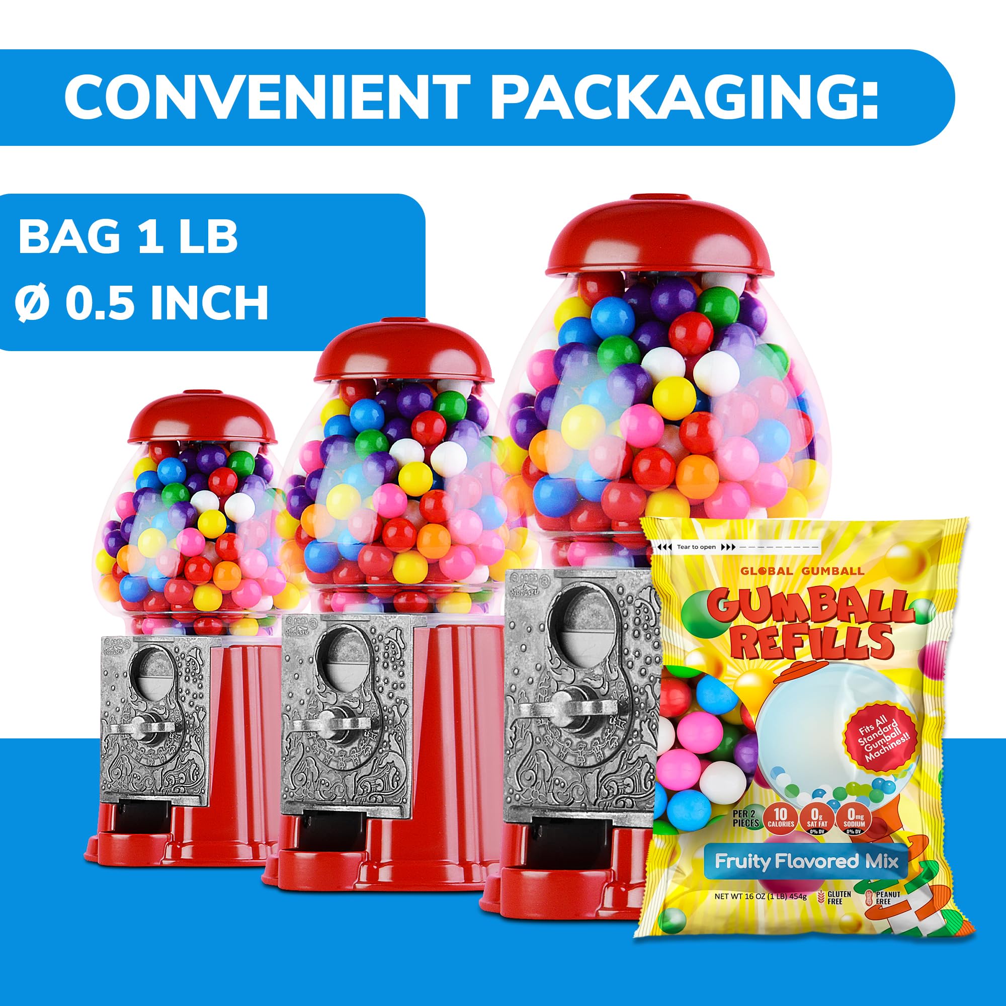 Mua Gumballs for Gumball Machine Refill Bubble Gum 1lb trên Amazon Mỹ ...