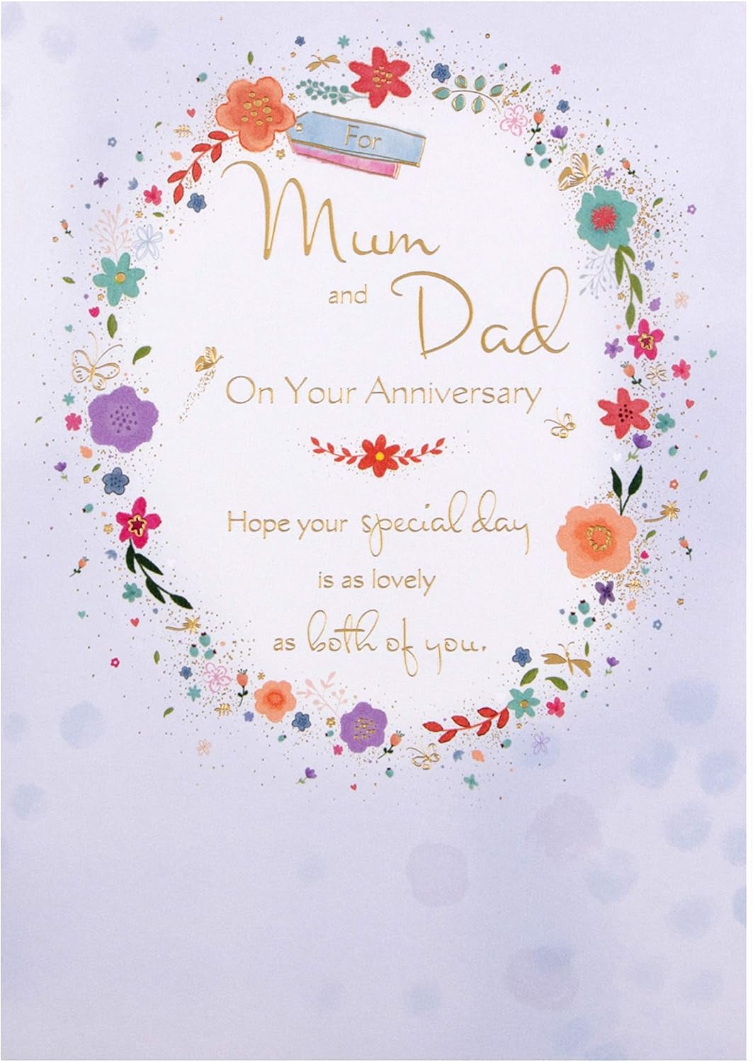 Anniversary Card For Mum And Dad From Hallmark Simple Floral Design anniversary-card-for-mum-and-dad-from-hallmark-simple-floral-design