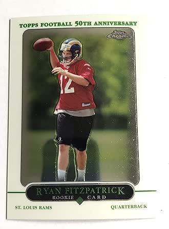 Amazon.com: 2005 Topps Chrome Football #243 Ryan Fitzpatrick ROOKIE NM ...