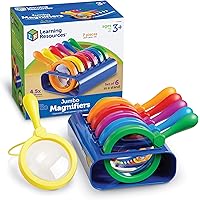 Learning Resources Primary Science Jumbo Magnifiers with Stand, Science ...