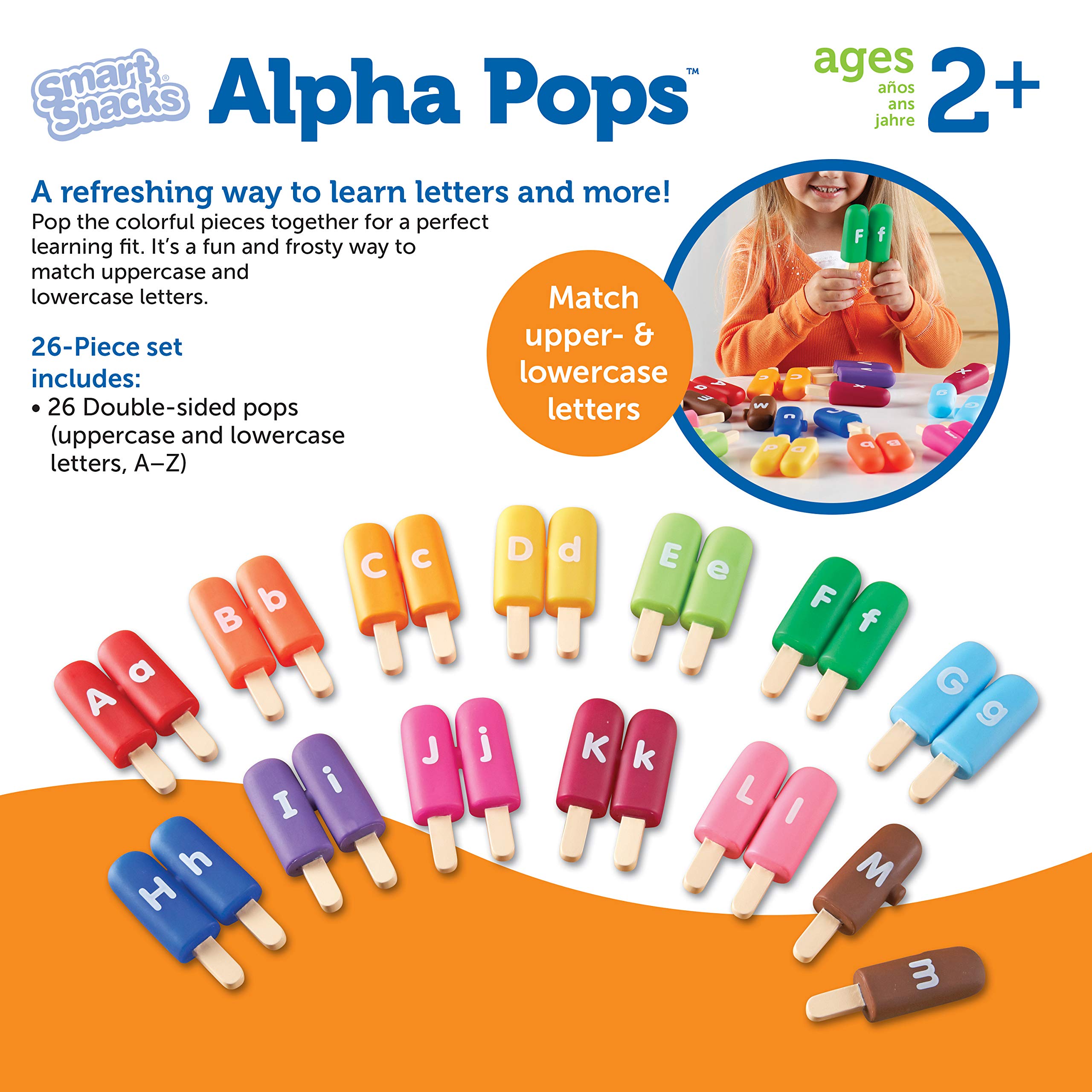 Mua Learning Resources Smart Snacks Alpha Pops, 26 Pieces, Age 2+, Toys ...