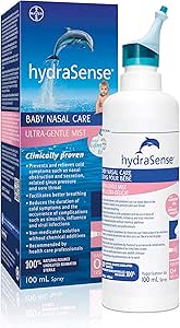 hydraSense Ultra-Gentle Mist Nasal Spray, Baby Nasal Care, 100% Natural ...