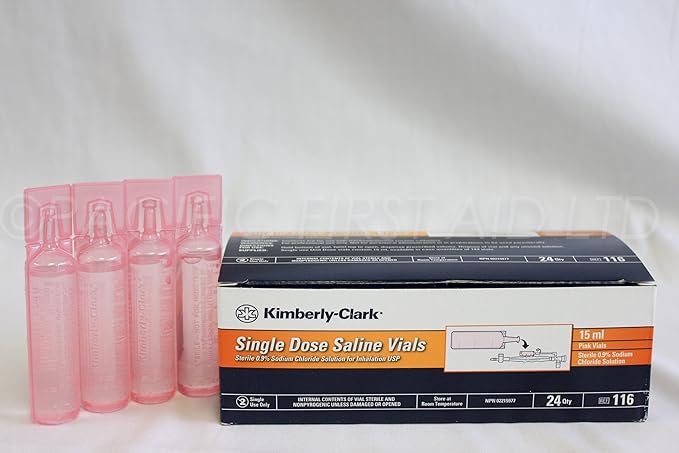 Single Use Unit Dose vial Saline - 24/box - 15ml: Amazon.ca: Health ...