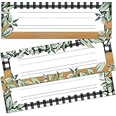 Amazon.com: Name Tags for Classroom Cubbies, 30 Boho Rainbow Name ...