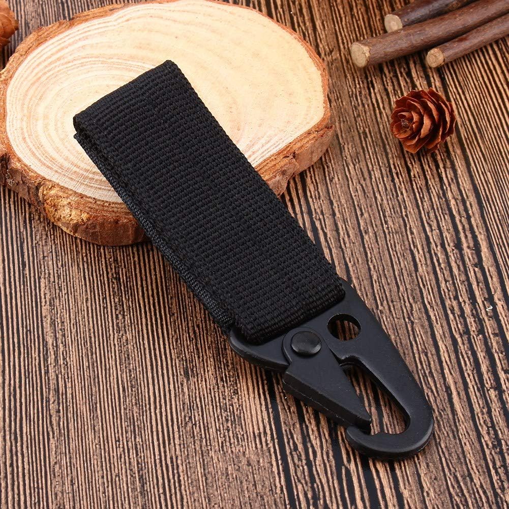 Alomejor Tactical Gear Clip Carabiner Keychain Belt Webbing with Strap ...