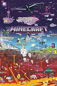 Trends International Minecraft - World Beyond Wall Poster, Unframed ...