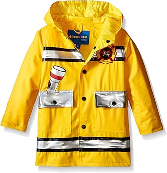 Amazon.com: Wippette Little Boys' Toddler Fireman Rain Jacket and Boot ...