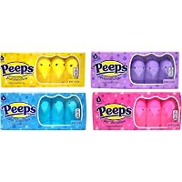 Amazon.com : Easter Marshmallow Chicks Peeps Variety Pack 4ct. : Easter ...