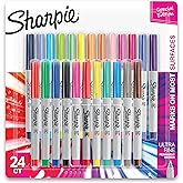 Sharpie Colour Burst Permanent Markers, Fine Point, Assorted Colours ...