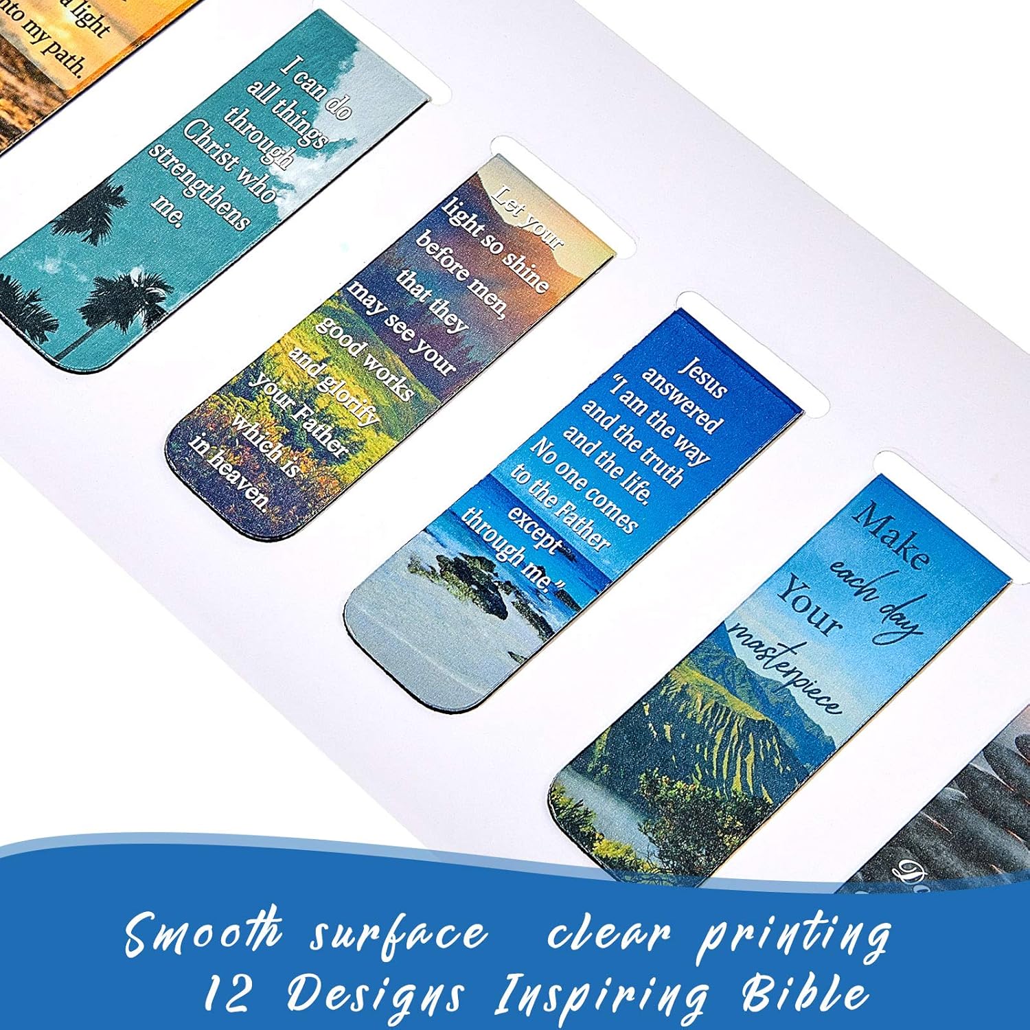 Magnetic Bookmarks Bible Verse Page Clip Scripture Magnet Page Markers ...