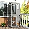 Amazon.com : TIMHAKA Cat Catio Outdoor Enclosure, 4 Tiers Cat Playen ...
