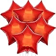 Amazon.com: KatchOn, Metallic Red Star Balloons - Big, 18 Inch, Pack of ...