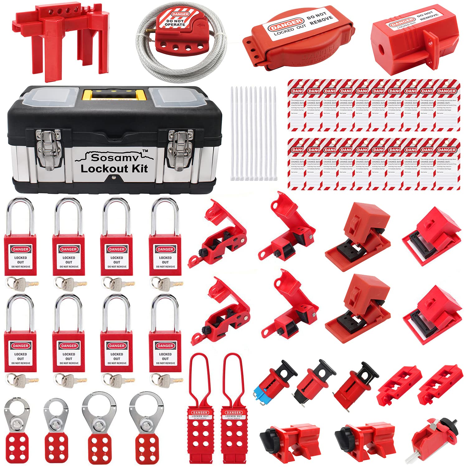 Mua SOSAMV Lockout Tagout Kit – Premium Quality Safety Padlocks, Haps ...