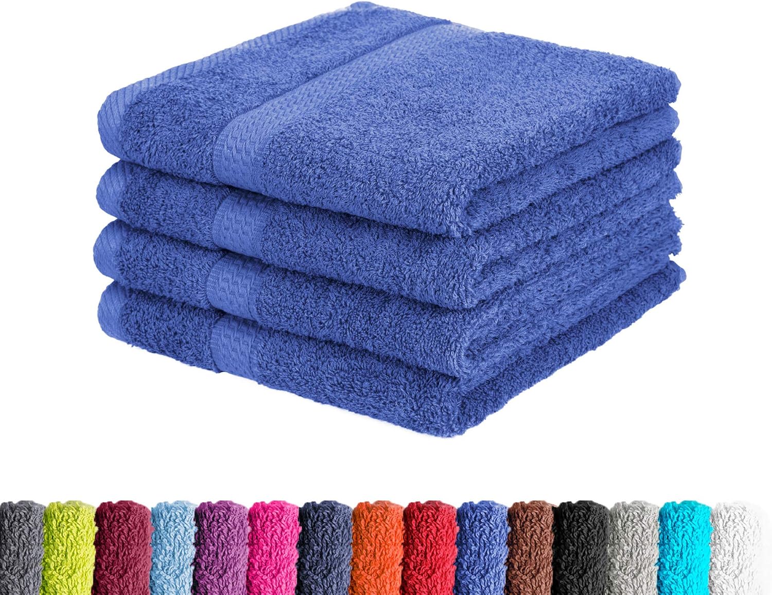 4er Pack zum Sparpreis Frottier Handtuch in vielen Farben 100% ...