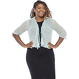 Back From Bali Womens Plus Size Shrug Bolero Sheer Cardigan Arm Cover ...
