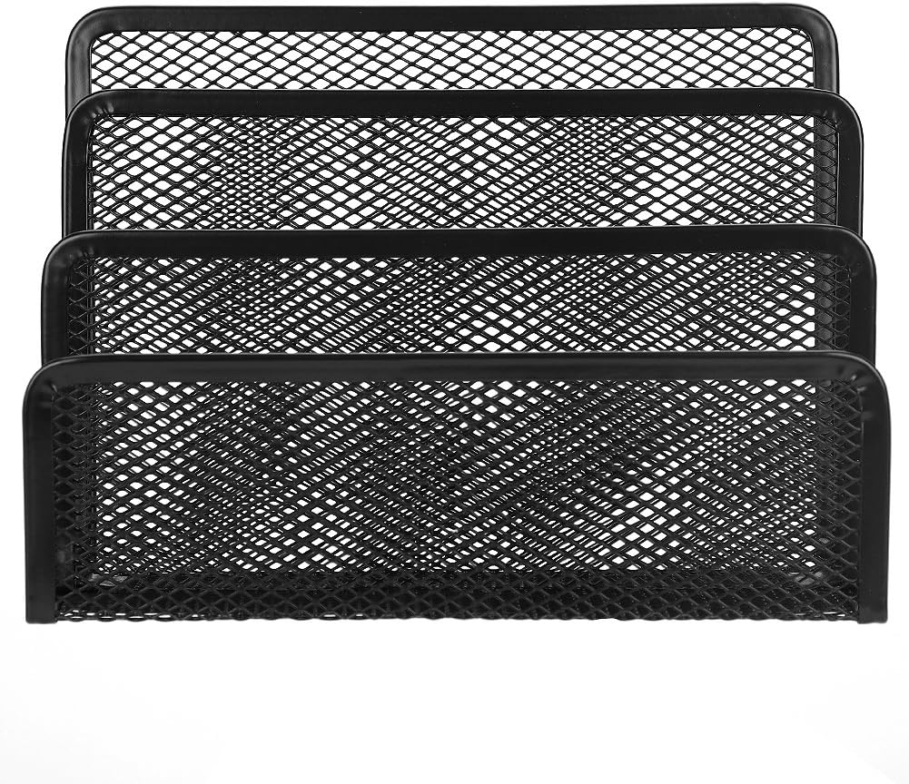 Mesh Letter Holder Destop Paperwork Sorter Metal Document Tray Mail ...