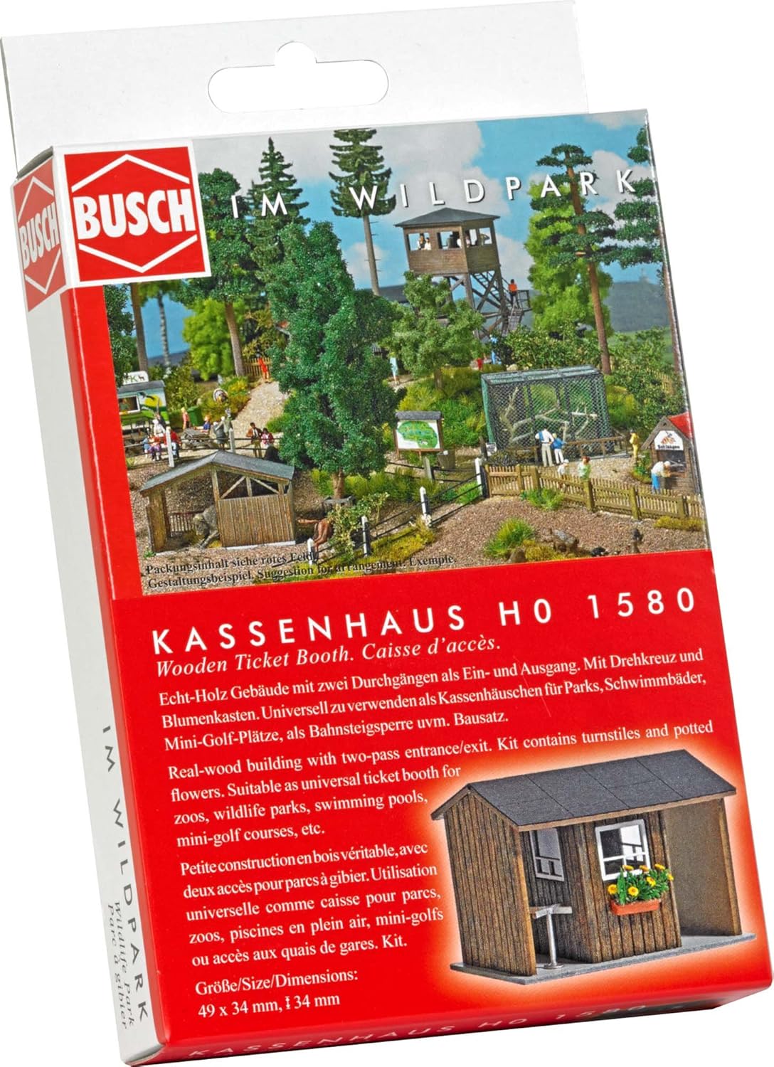 Busch 1580 Ticket House & Admsn Gate HO Structure Scale Model – BigaMart