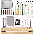 Amazon.com: 45 Pcs Book Binding Kits Bookbinding Kit Book Press 7.9”x11.6” with Book Binding ...
