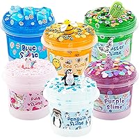 Okaybee 48 FL OZ Big Premade Slime Kit, 18 Pack Slimes Includes 6 ...