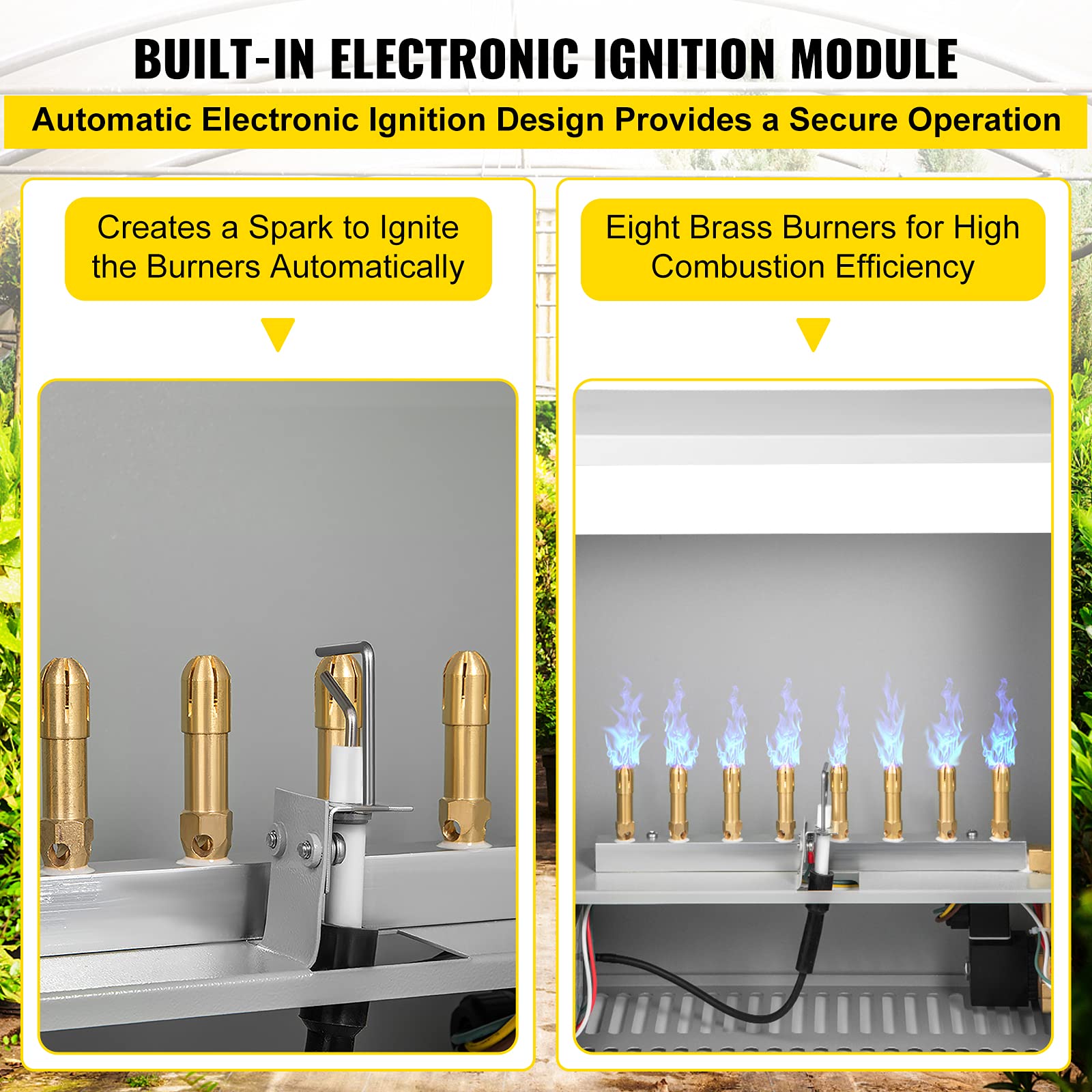 Mua VEVOR CO2 Burner, 8 Brass Burner CO2 Generator for Plant, Liquid ...