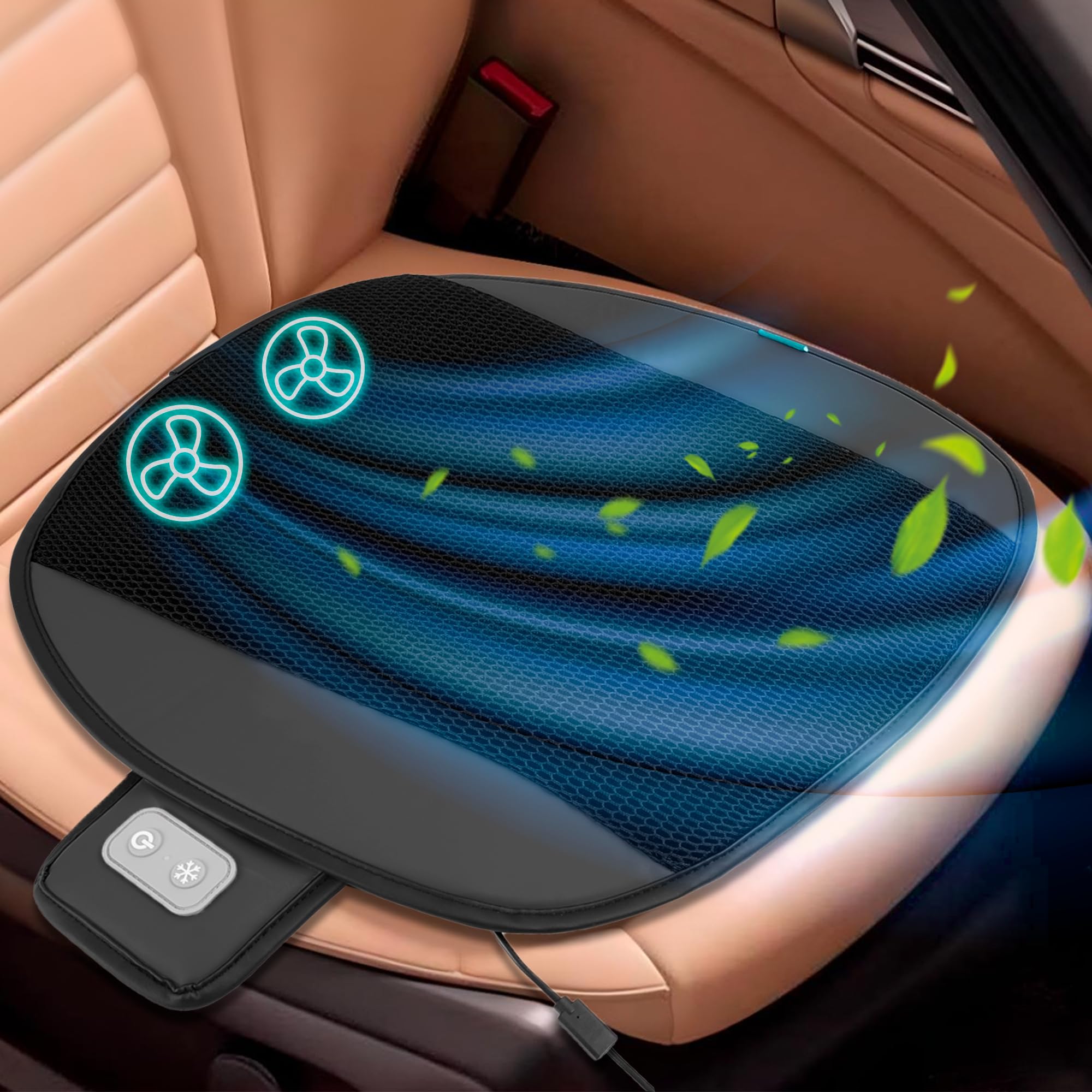 Snailax Cooling Car Seat Cushion, Cooling Seat Cover for Car ...