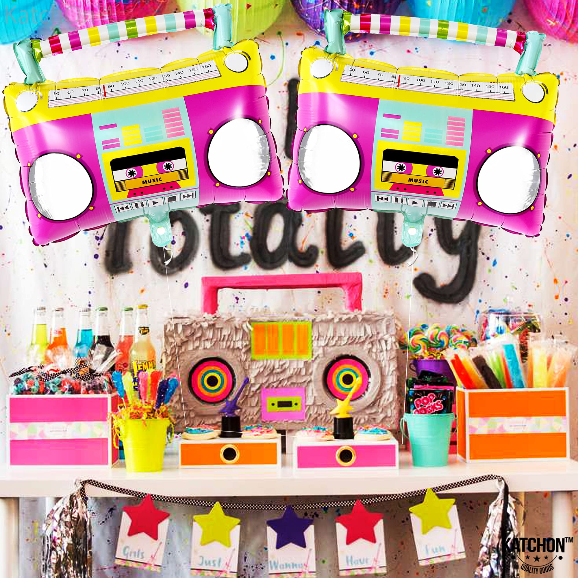 Mua KatchOn Large Boombox Balloon Set - 22 Inch | 90s and Disco Party ...