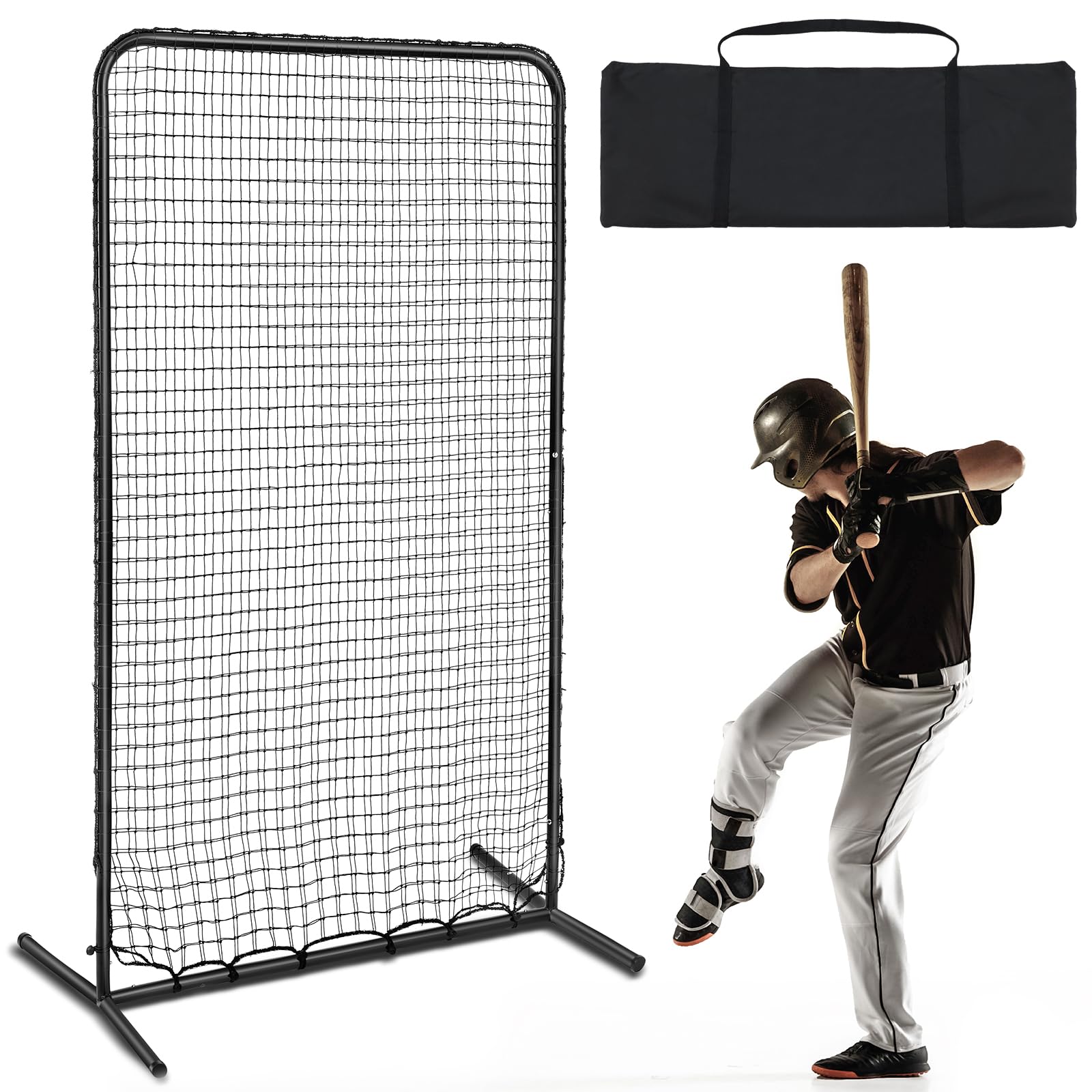 ShinyRelief I Screen Baseball for Batting Cage 7 x 4' Baseball Softball ...