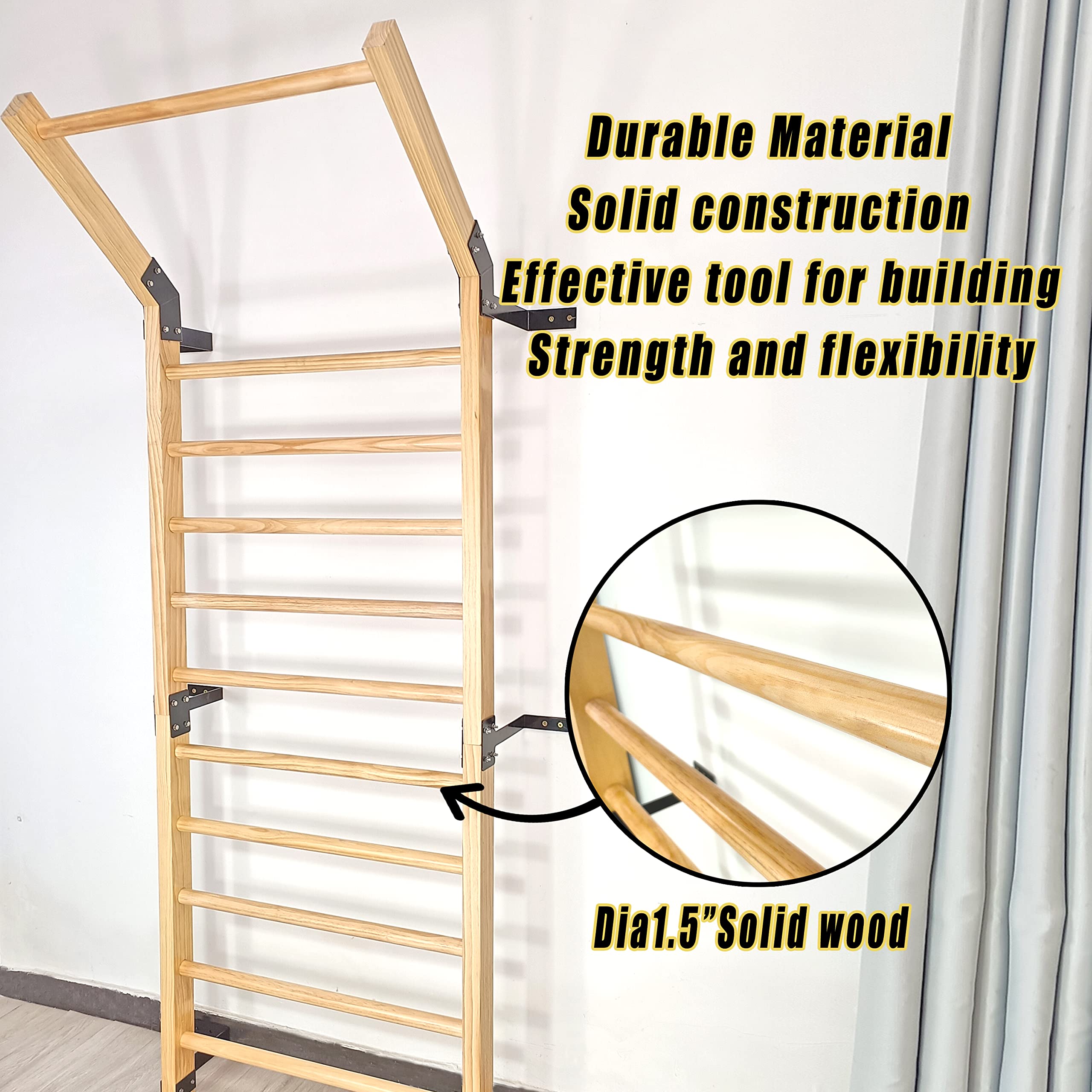 Mua Wooden Stall Bar, Swedish Ladder - Suspension Trainer, 11 Strategic ...