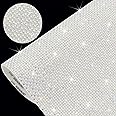 Amazon.com: FULZTEY Bling Rhinestone Sheets Self Adhesive White Pearl ...