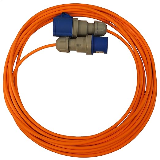 20m Caravan Camping Motorhome Hook Up Cable 16A Site: Amazon.co.uk ...