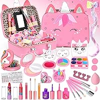 Kids Makeup Kit for Girl - 66 PCS Makeup for Kids with Dresser Vanity ...