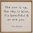 Amazon.com: Creative Co-Op 16.5 Inches Square Textured Wood Framed ...