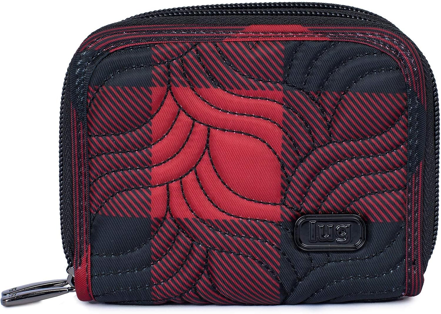 lug womens SPLITS 2 WALLET ,BUFFALO CHECK RED: Amazon.ca: Clothing ...