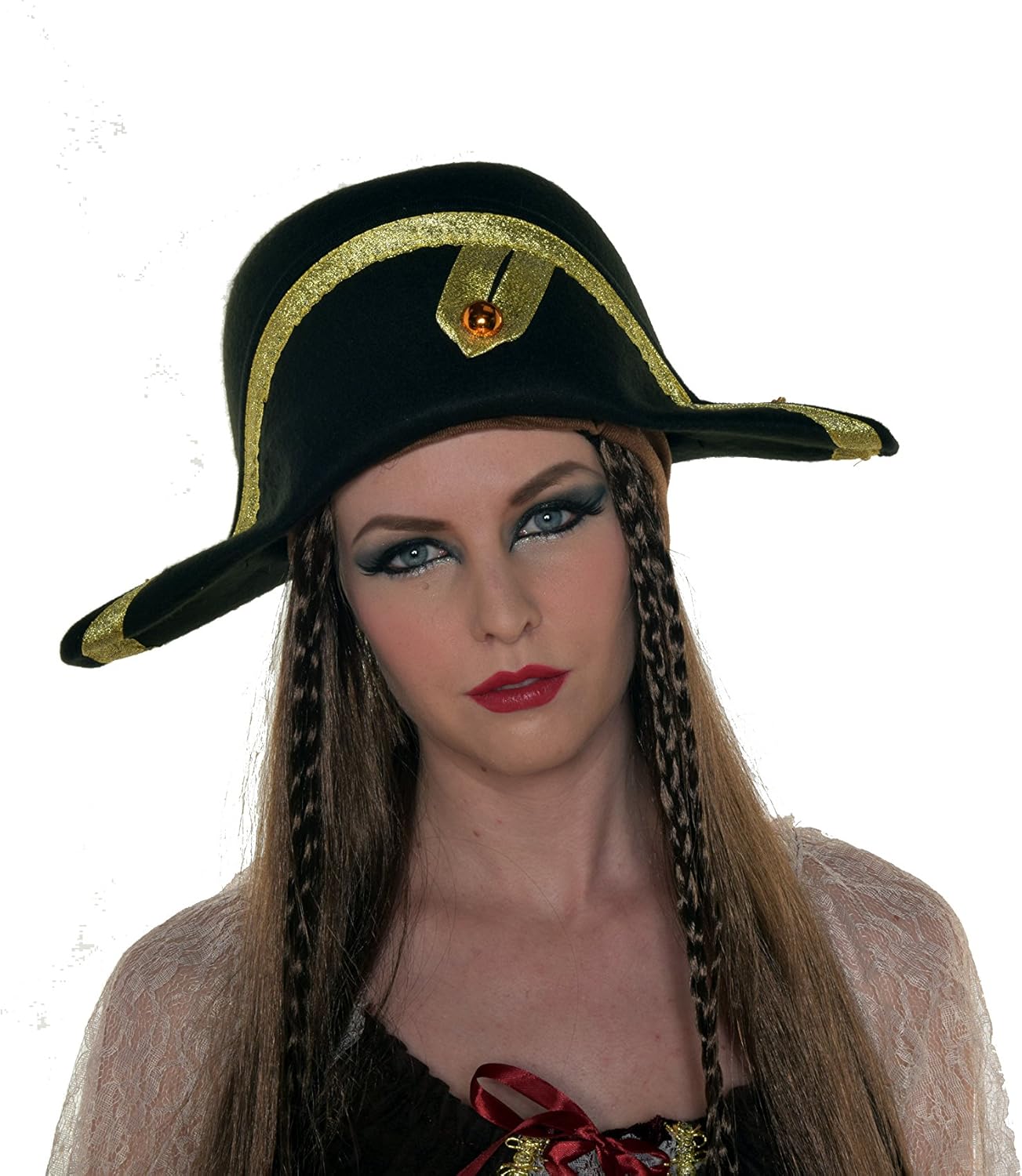 Amazon.com: Napoleon Bonaparte Party Hat Black/Gold: Clothing