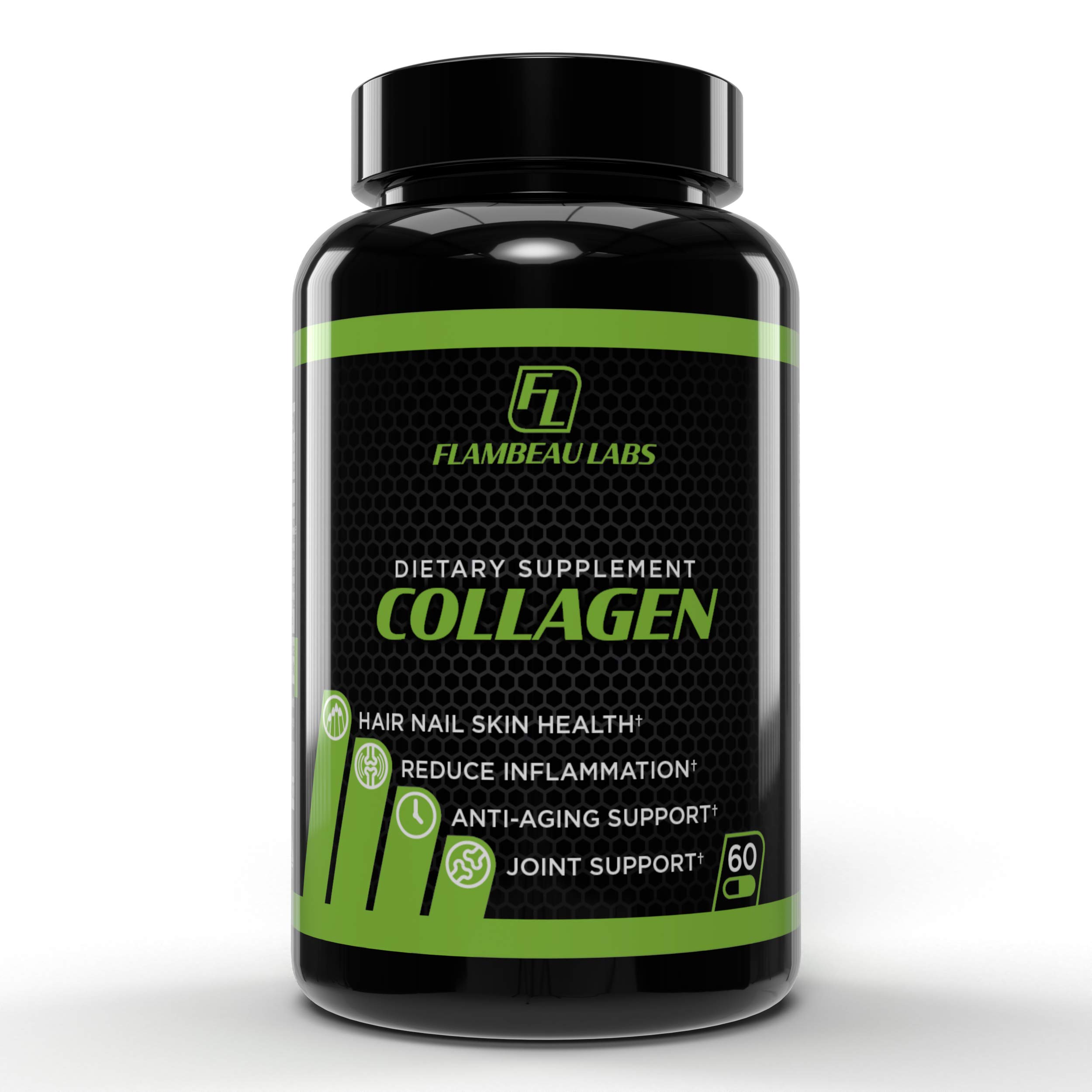 Mua Flambeau Labs Collagen Capsules, 1000mg Collagen (Type I, II, III ...