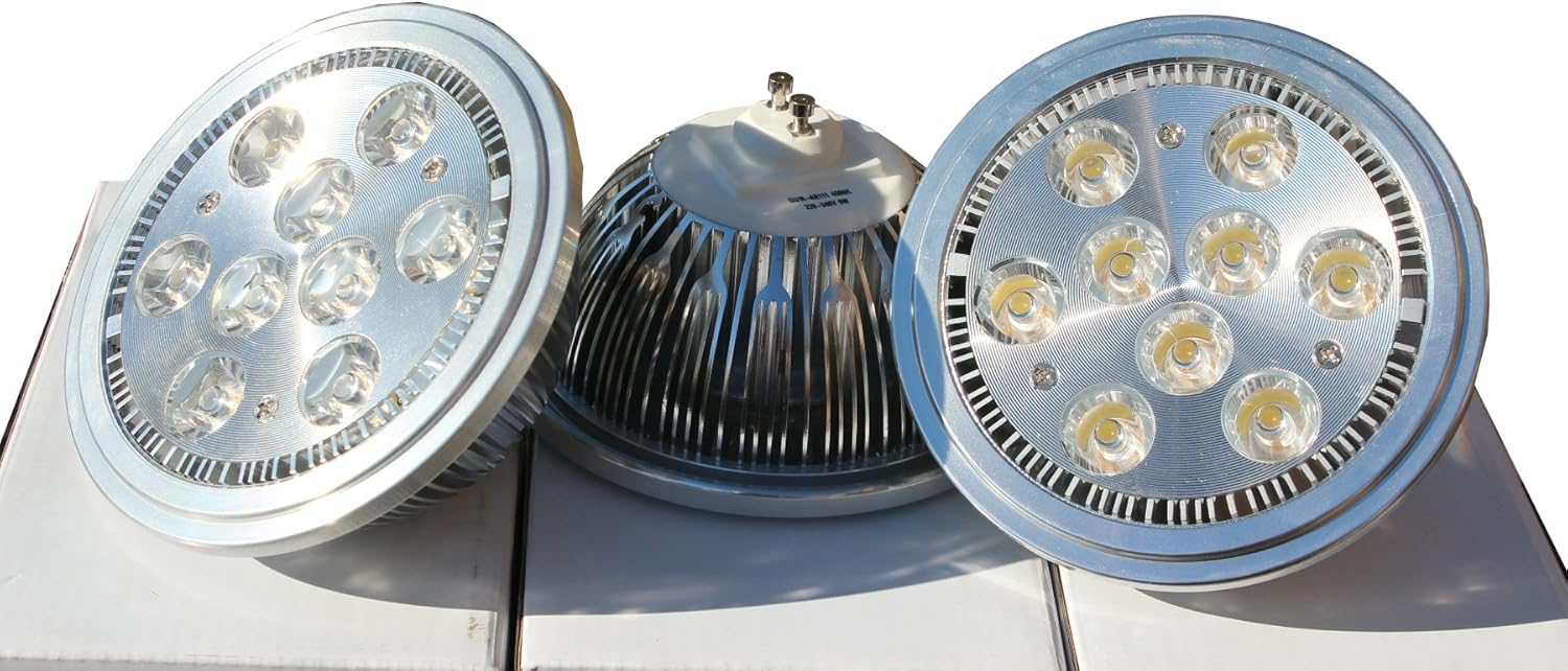 Pack of 3 special LED bulbs - AR111 G53 (Socket= GU10) 220 - 240 Volt ...