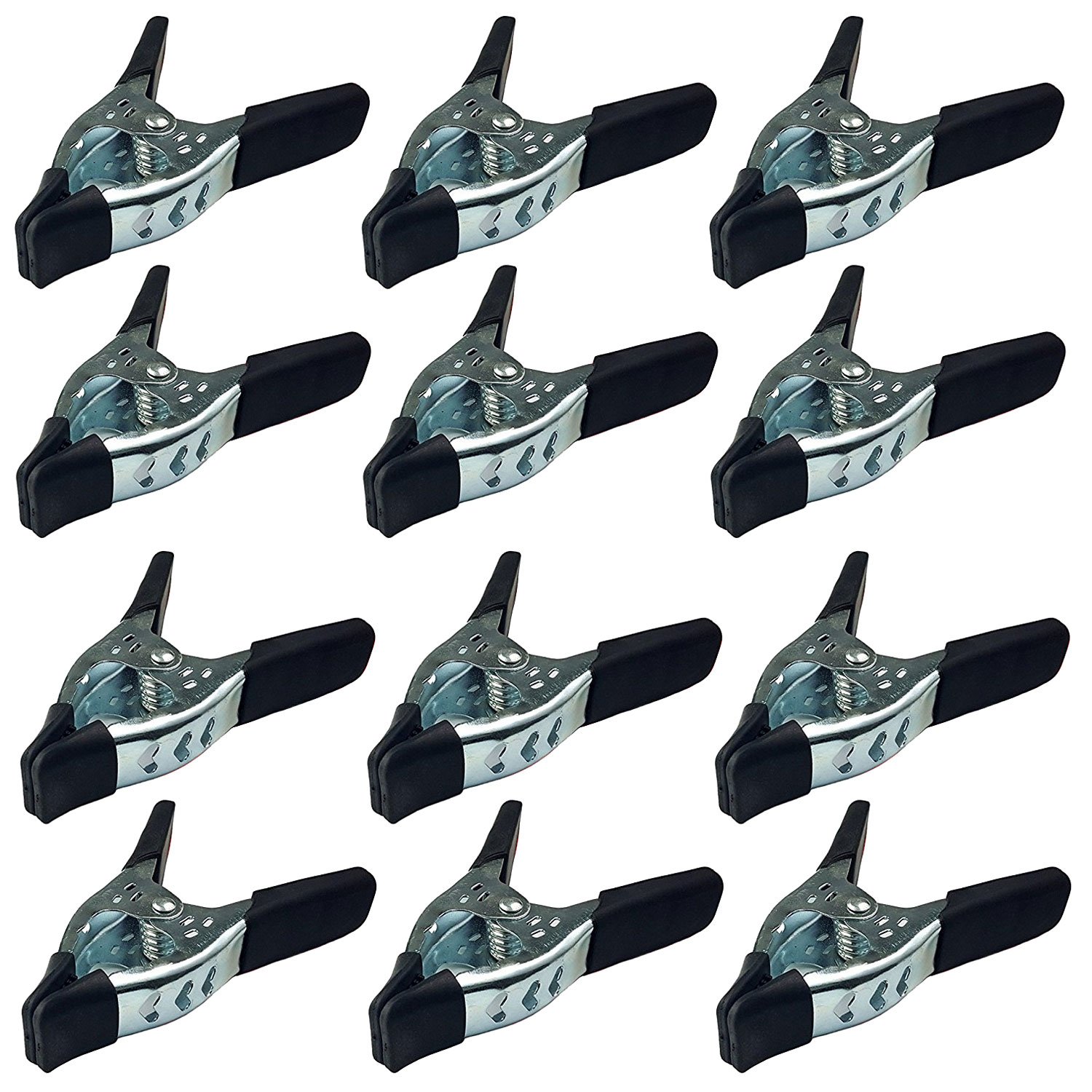 Lot of 12 - 6" inch Spring Clamp Large Super Heavy Duty Spring Metal ...